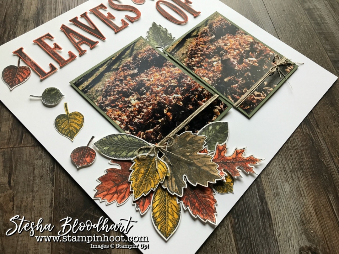 Scrapbook Sunday: Vintage Leaves of Fall Fun - Stampin' Hoot