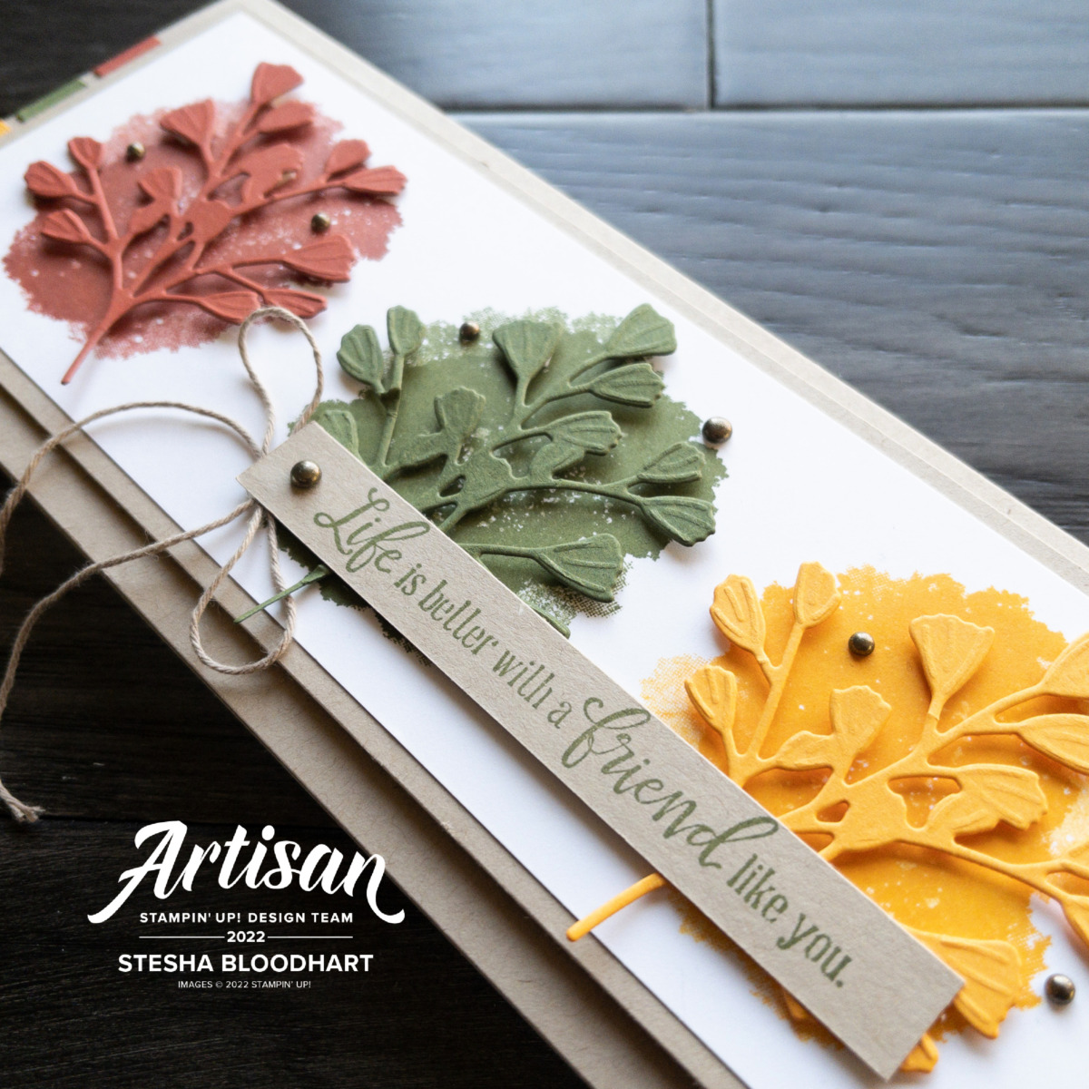 Pals Blog Hop: Color Challenge - Create A Slimline Card for a Friend ...