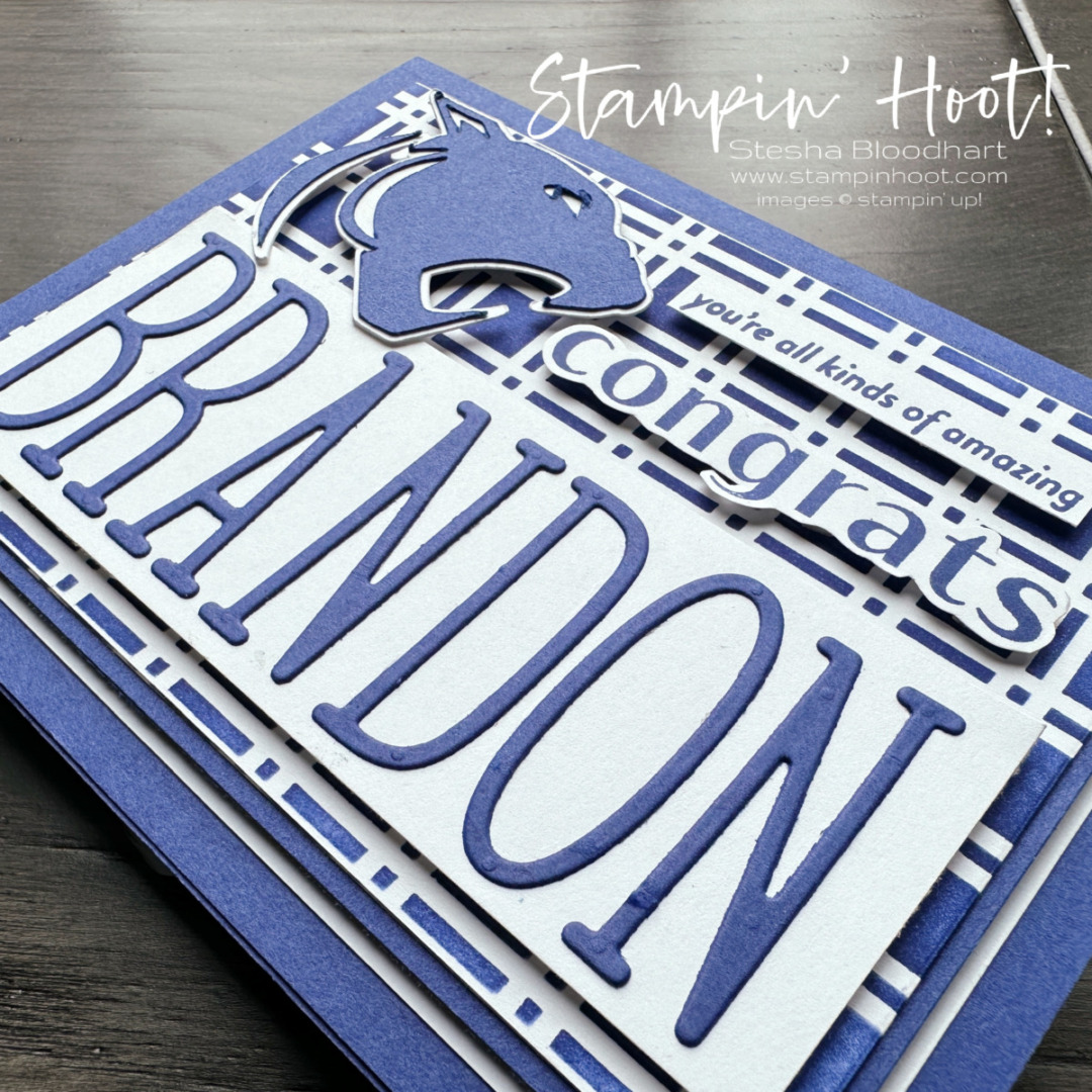 A Custom Graduation Card with Alphabet A la Mode! - Stampin' Hoot