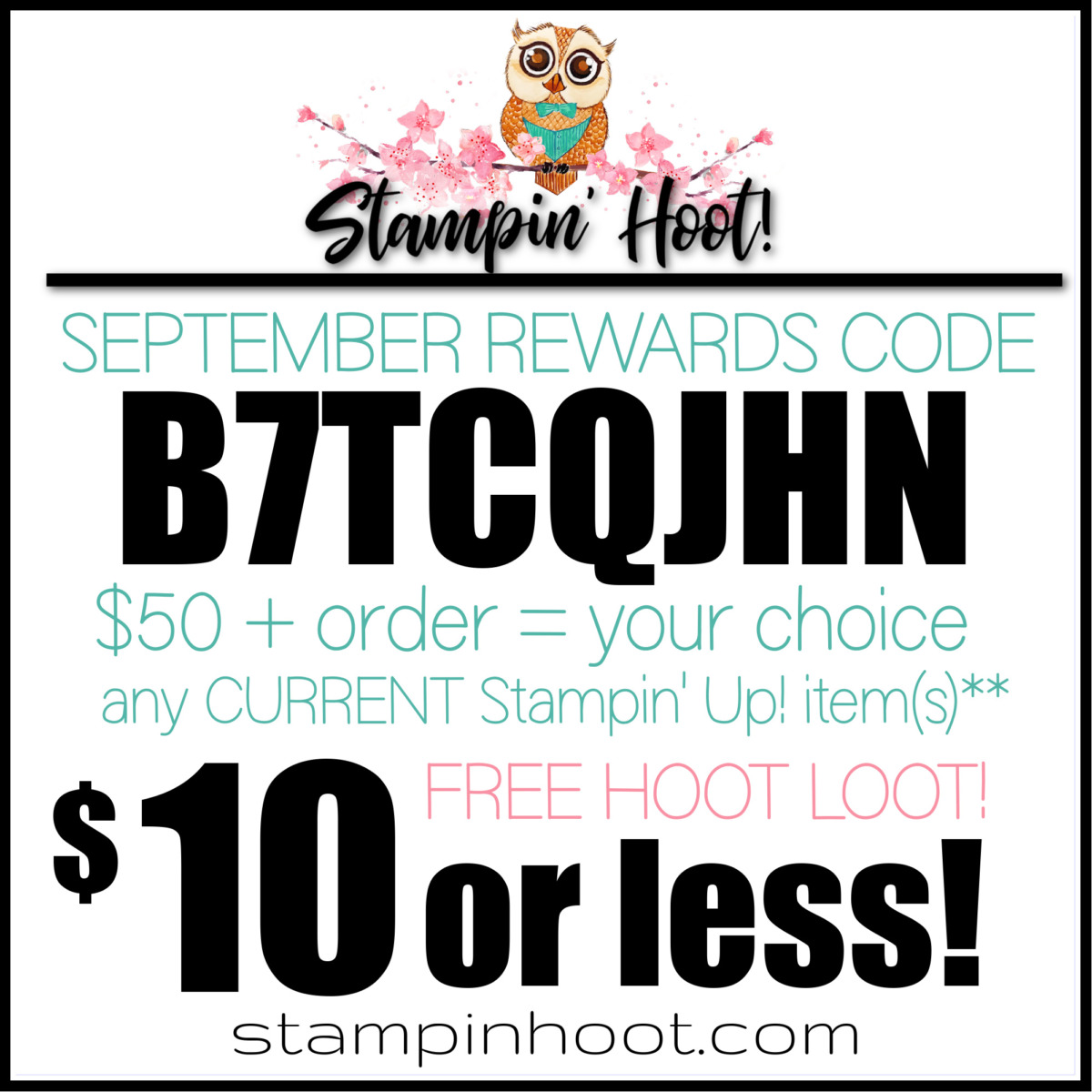 Free Monthly Hoot Loot! - Stampin' Hoot