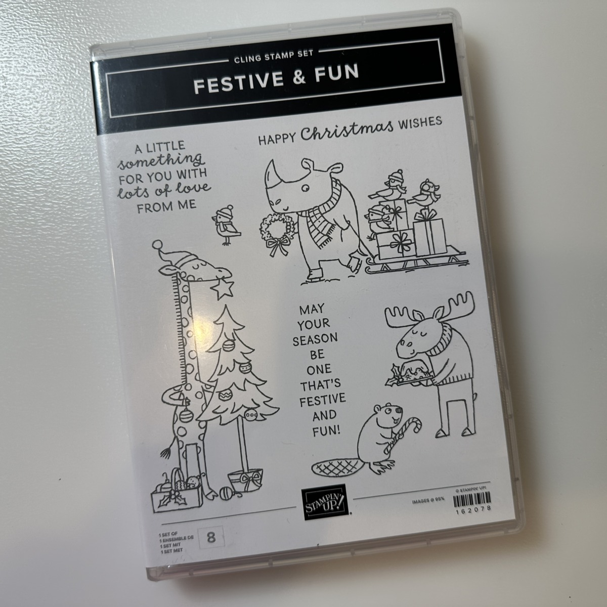 Festive & Fun Cling Stamp Set - 162078 - Retired NEW | Stampin' Hoot