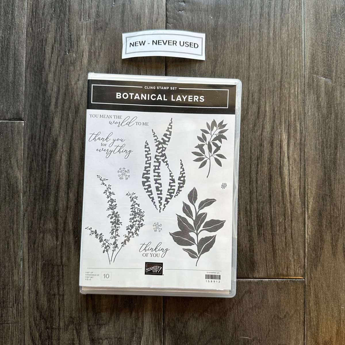 Botanical Layers Cling Stamp Set (English) - NEW - 158912 - Stampin' Hoot