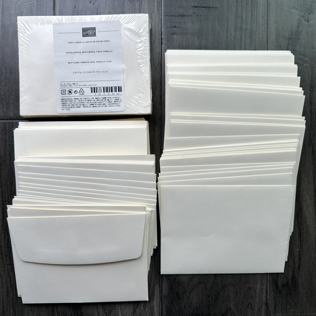 Retired Very Vanilla Medium Envelopes - 1 Full Pack + 120 - Stampin' Hoot